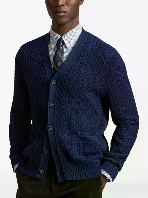 Polo Ralph Lauren Aran-knit Cotton Cardigan