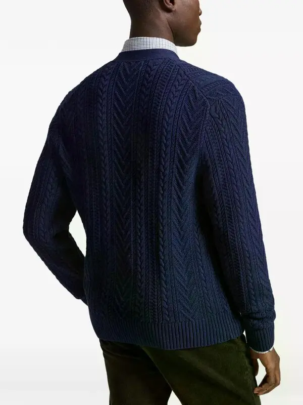 Polo Ralph Lauren Aran-knit Cotton Cardigan