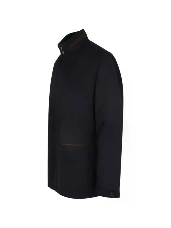 Luciano Barbera Techno High-neck Coat