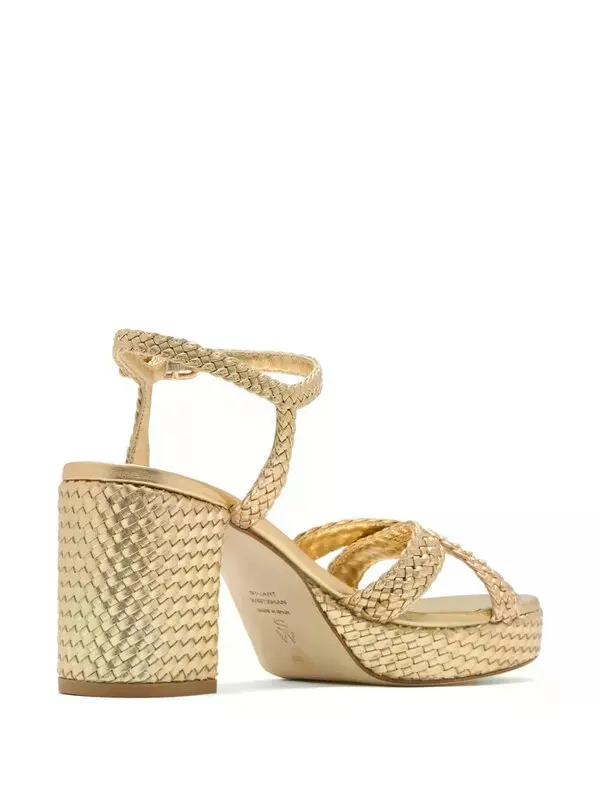 STUART WEITZMAN Dayna Metallic Sandals