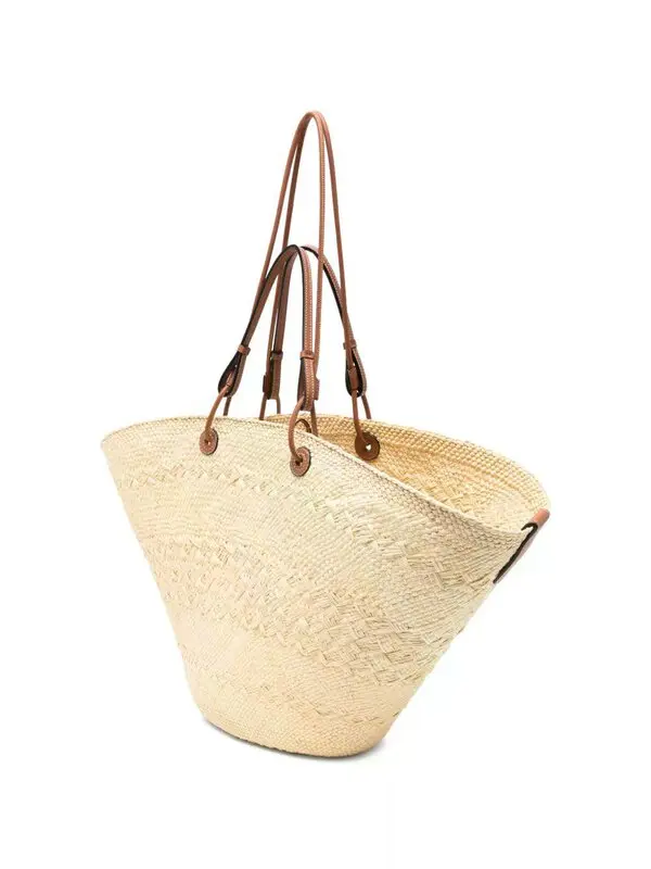 Loewe Anagram Woven Tote - Neutrals