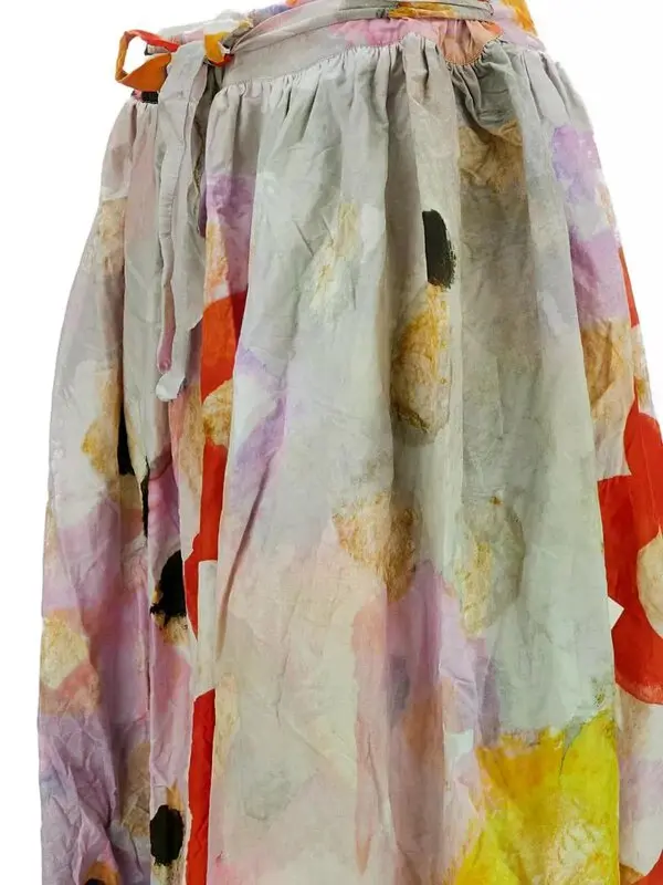 DANIELA GREGIS Printed Midi Skirt