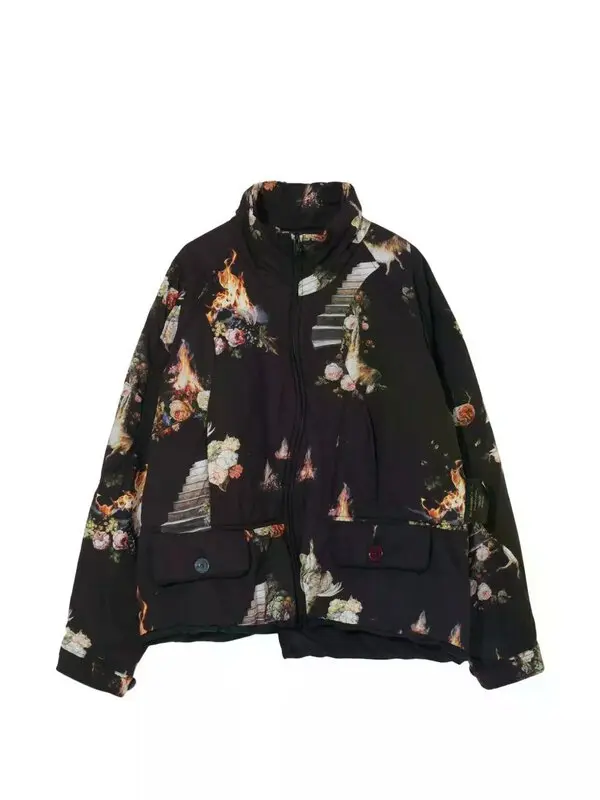 Undercover Graphic Print Asymmetric Jacket