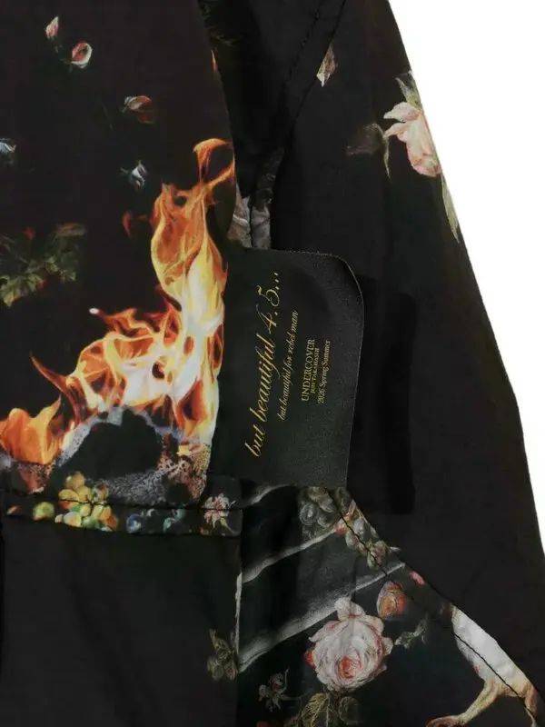 Undercover Graphic Print Asymmetric Jacket