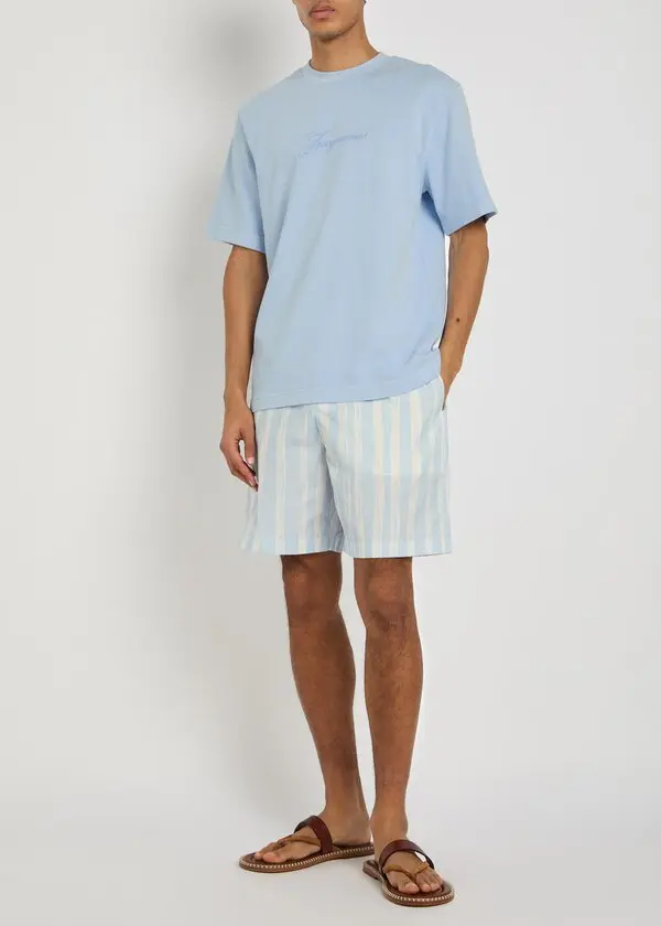 Jacquemus Le Tshirt Pigmento Cotton T-shirt - Blue
