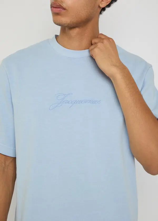 Jacquemus Le Tshirt Pigmento Cotton T-shirt - Blue