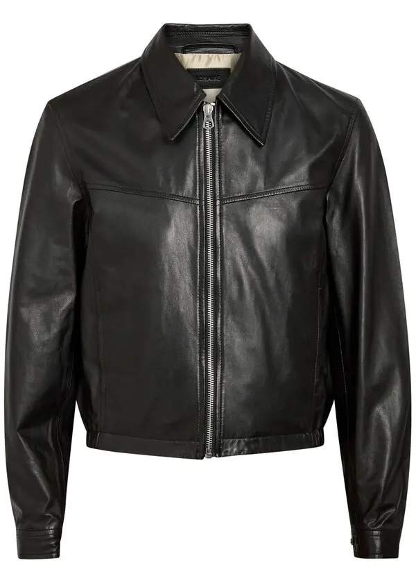 LEMAIRE Leather Biker Jacket