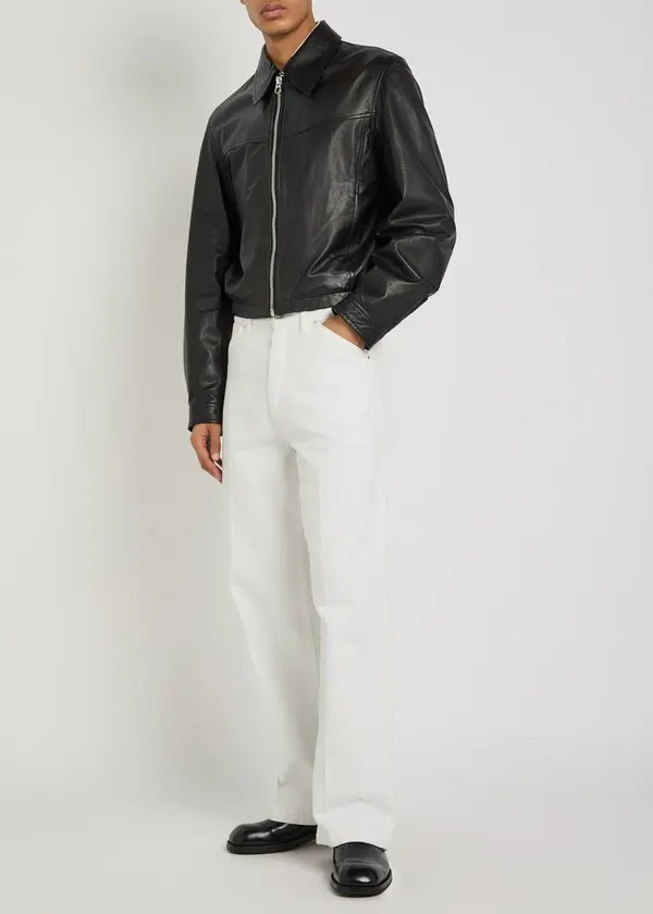 LEMAIRE Leather Biker Jacket