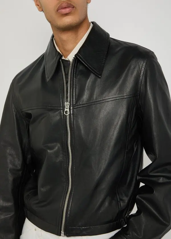 LEMAIRE Leather Biker Jacket