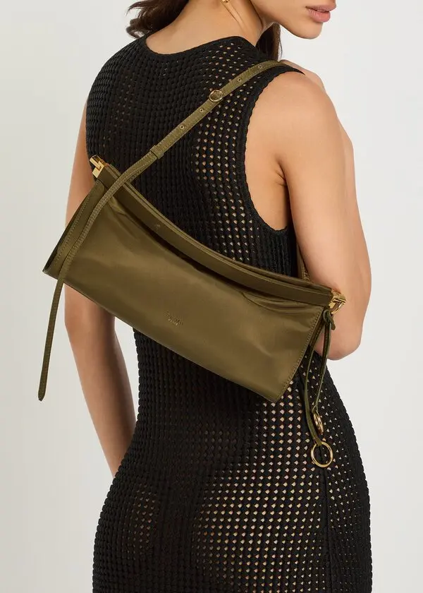 Alaïa Le Click Nylon Shoulder Bag - Brown