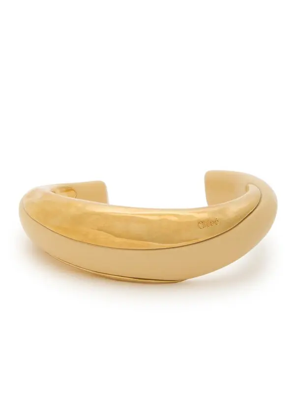 Chloé Glaze Resin And Brass Bracelet - Gold