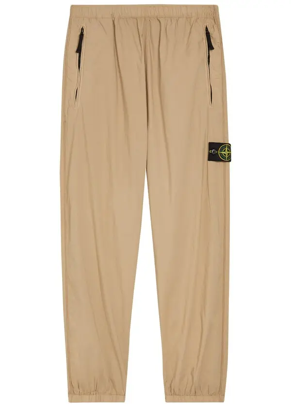 Stone Island Stretch-cotton Trousers - Sand