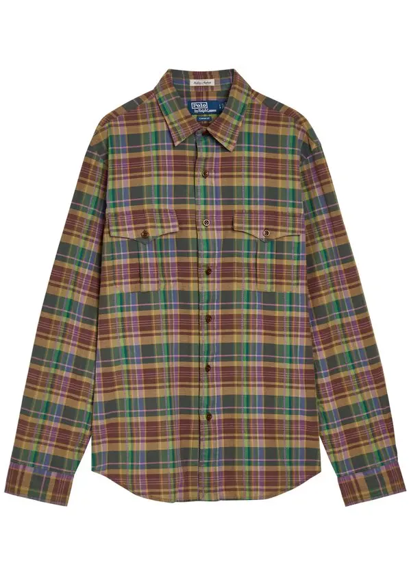 Polo Ralph Lauren Plaid Cotton Shirt - Brown