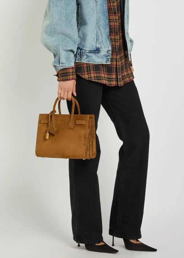 Saint Laurent Sac De Jour Top Handle Bag - Orange