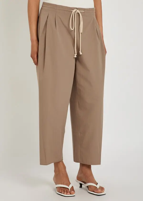 Maria Mcmanus Barrel-leg Cotton-poplin Trousers