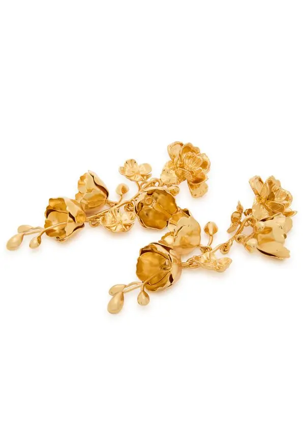 Chloé Floral -tone Drop Earrings
