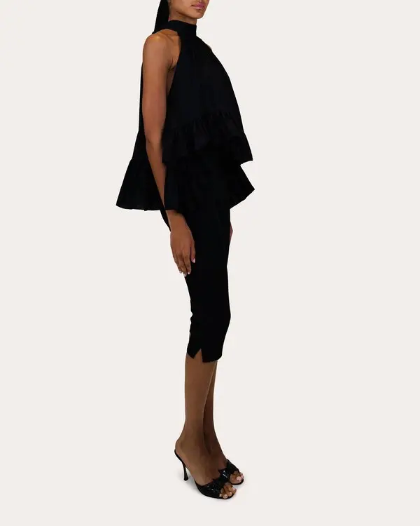 Azeeza Shreya Charmeuse Capri Pants