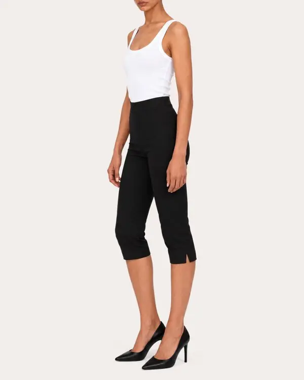 Azeeza Shreya Charmeuse Capri Pants