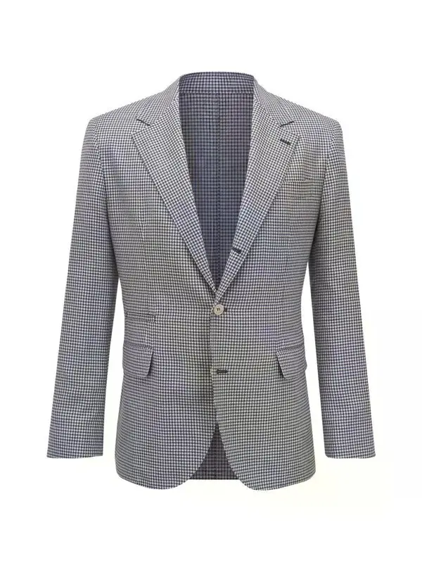 Brunello Cucinelli Houndstooth Button Blazer