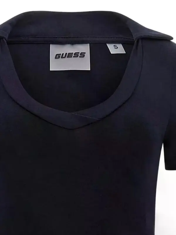 Guess Cropped Top With Logo Tape Trim