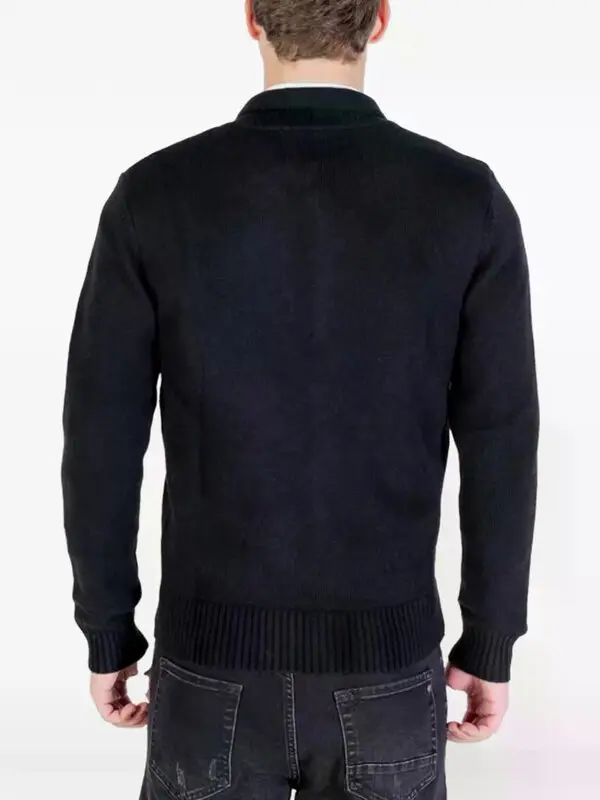 GIANNI LUPO Button-up High-neck Sweater