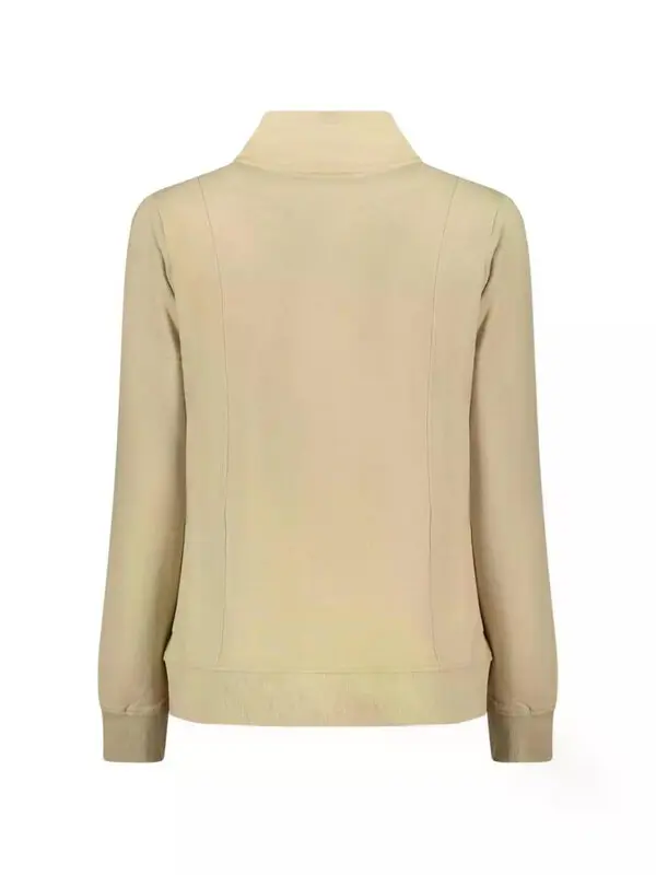 FREDDY Zip-up Mock-neck Sweatshirt - Neutrals