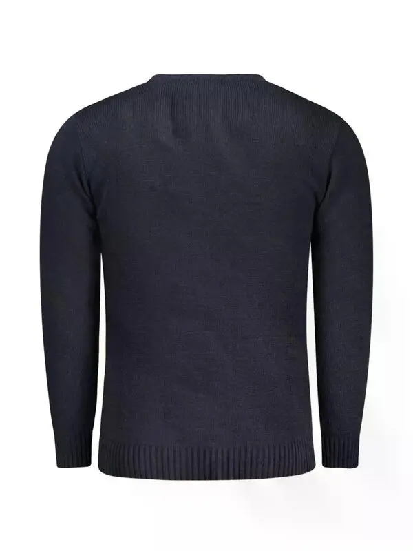 RIFLE Embroidered Logo Fine-knit Sweater