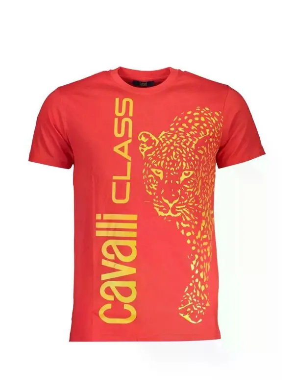 Roberto Cavalli Leopard-print T-shirt - Red