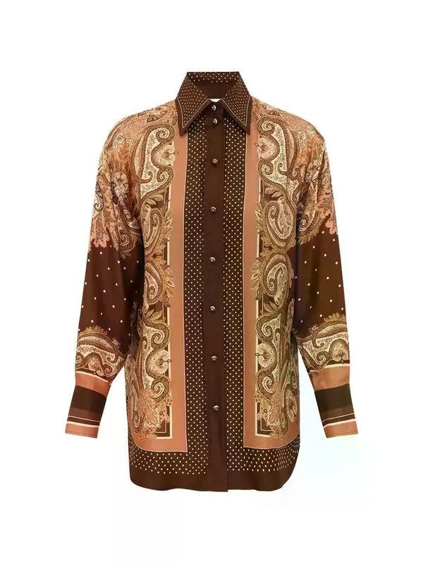 Zimmermann Paisley-print Silk Shirt