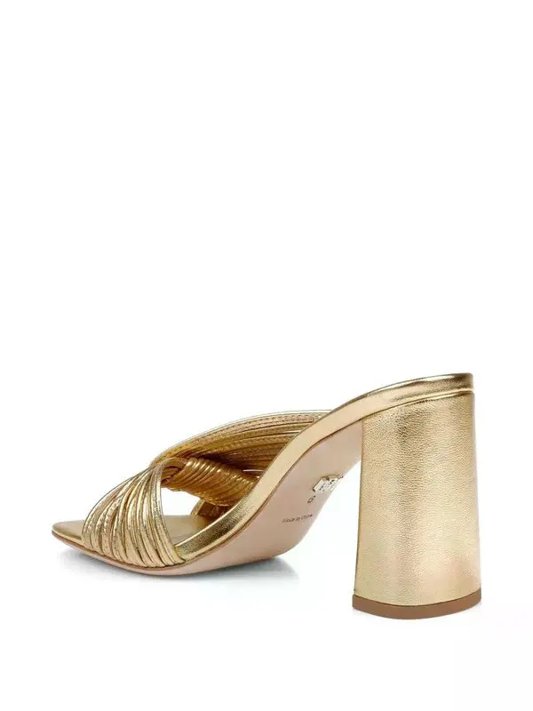 Badgley Mischka Winslow Twisted Metallic Sandals
