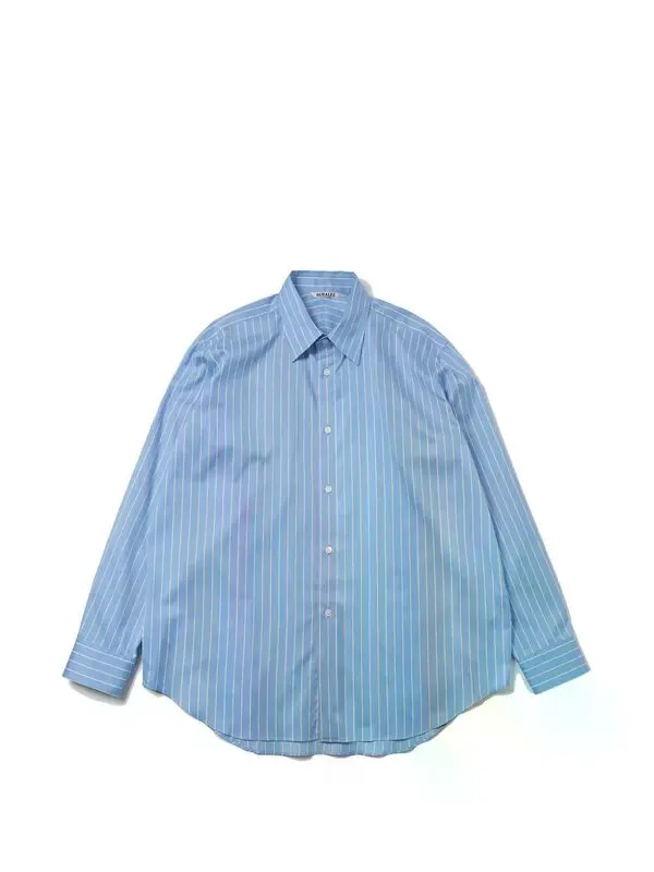 Auralee Striped Wool Shirt