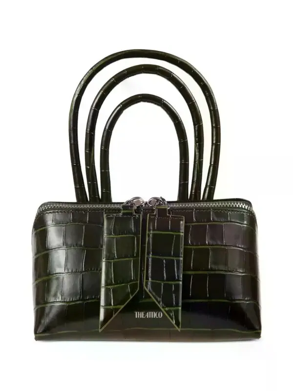 Attico Mini Crocodile-effect Handbag