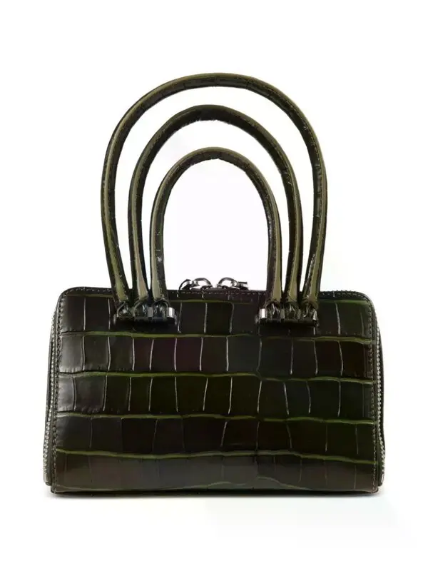 Attico Mini Crocodile-effect Handbag