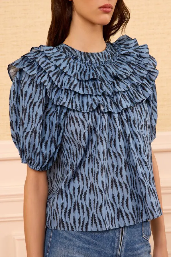 Ulla Johnson Printed Mira Top