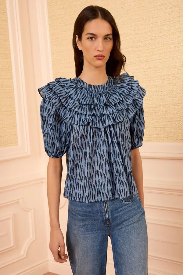 Ulla Johnson Printed Mira Top