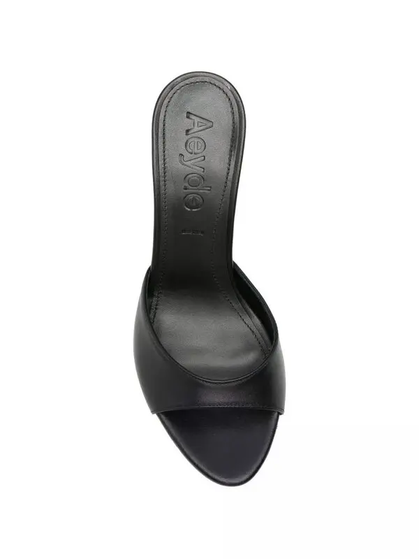 AeydĒ Samia Leather Sandals - Black