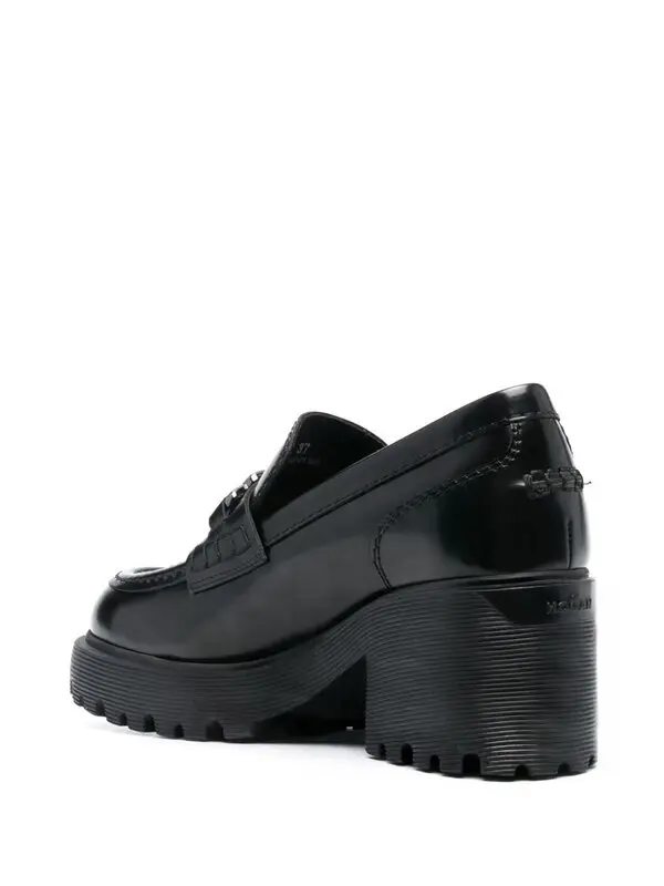 Hogan 70mm Logo-plaque Leather Loafers