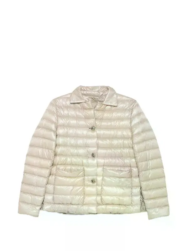 Herno Quilted Button-up Jacket - Neutrals