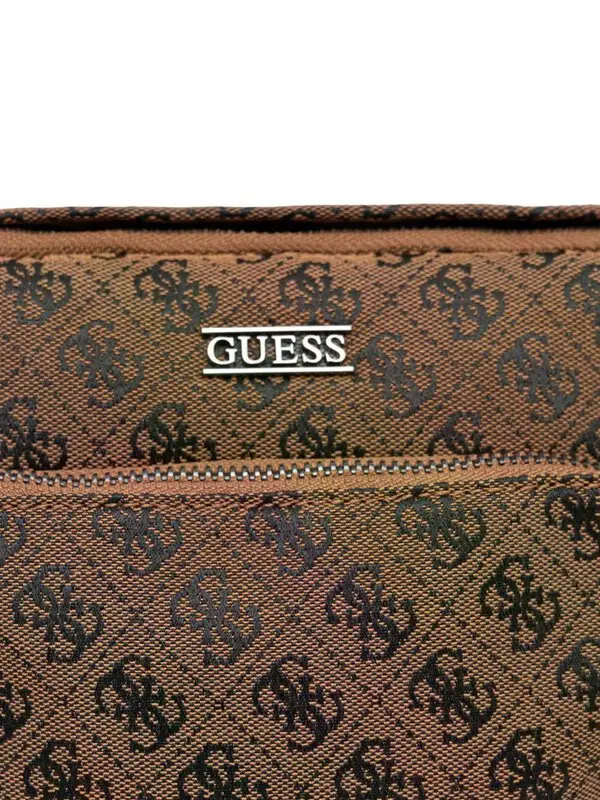 Guess Monogram-pattern Messenger Bag