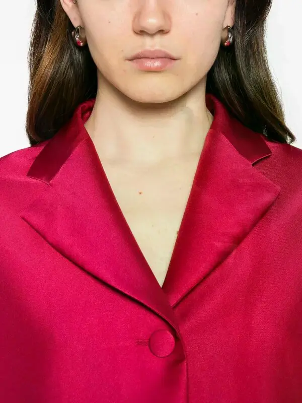 NINA 14.7 Satin-finish Cropped Jacket