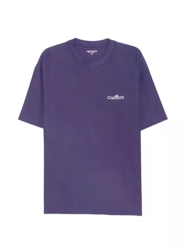 Carhartt Work In Progress Logo-embroidered T-shirt - Purple