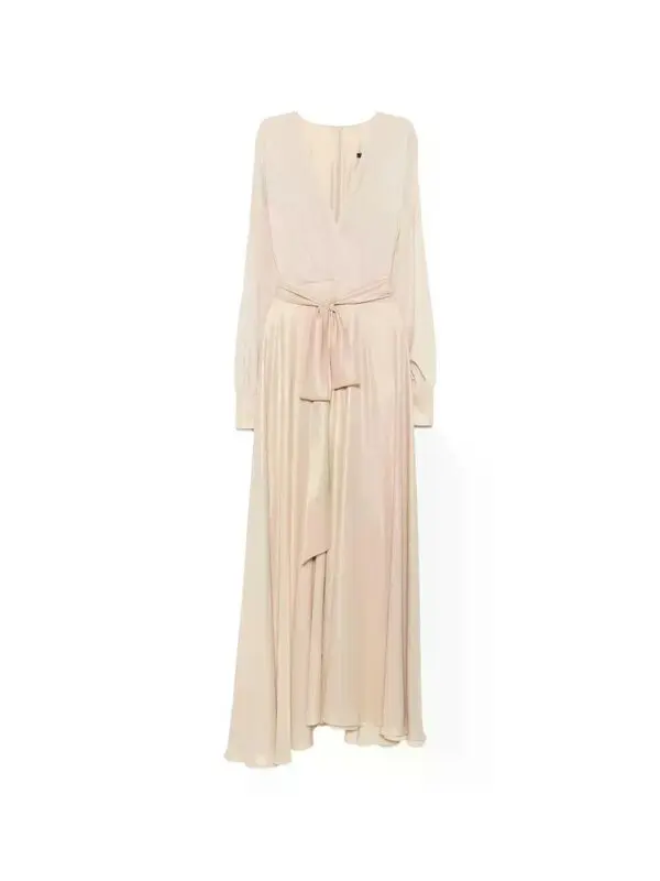 LE RJTANGE Wrap-design Jumpsuit - Neutrals