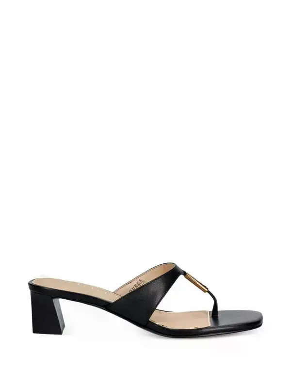 Guess Thong Sandals With Gold-tone Hardware