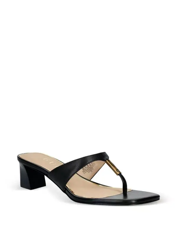 Guess Thong Sandals With Gold-tone Hardware