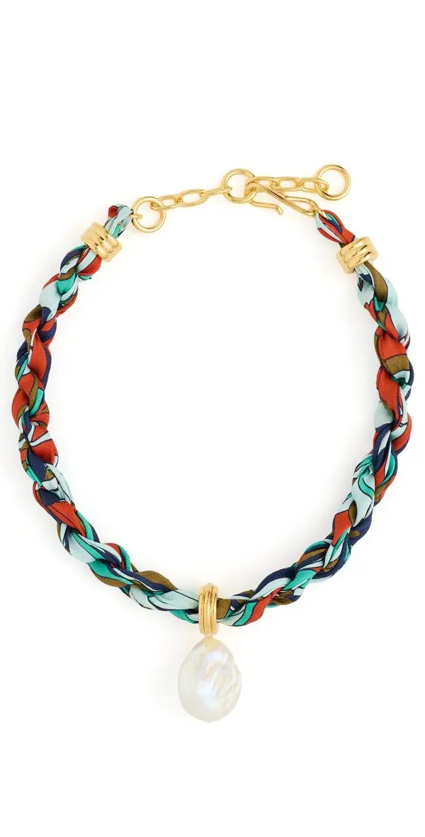 LIZZIE FORTUNATO Woven Ibiza Collar Necklace - Multi