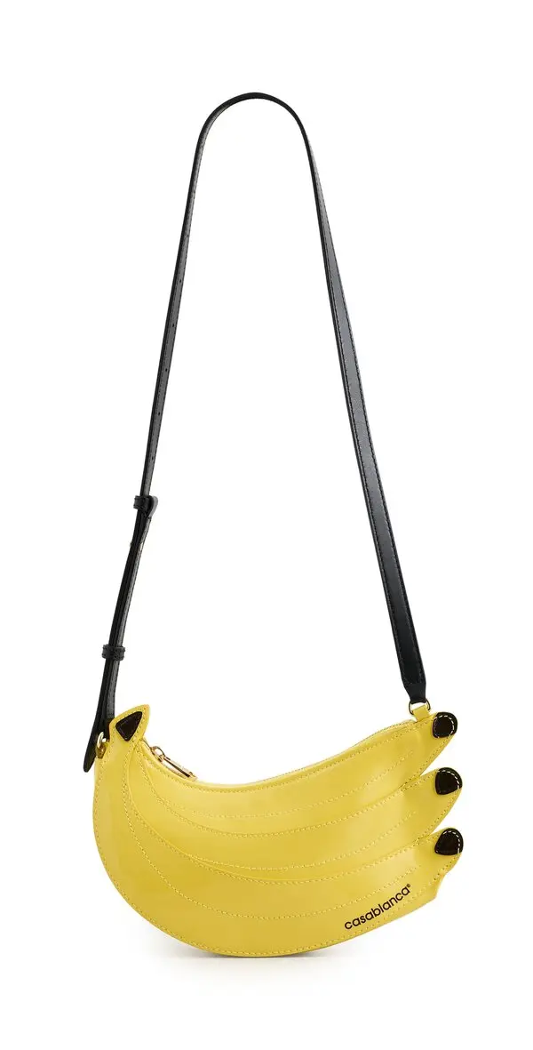 Casablanca Banana Shoulder Bag - Yellow