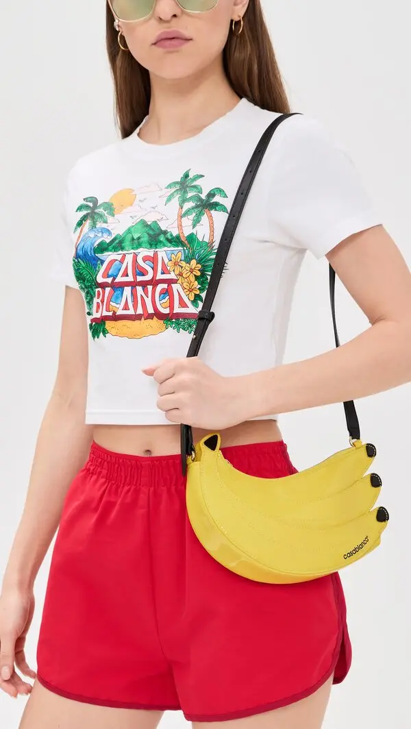 Casablanca Banana Shoulder Bag - Yellow