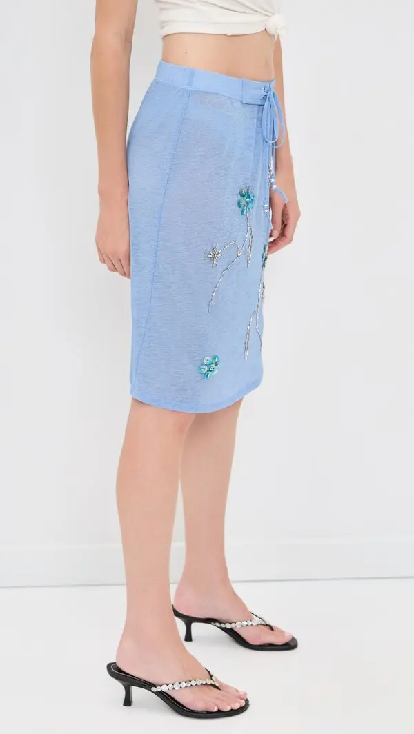 SIEDRES Liz Floral Sequin Skirt
