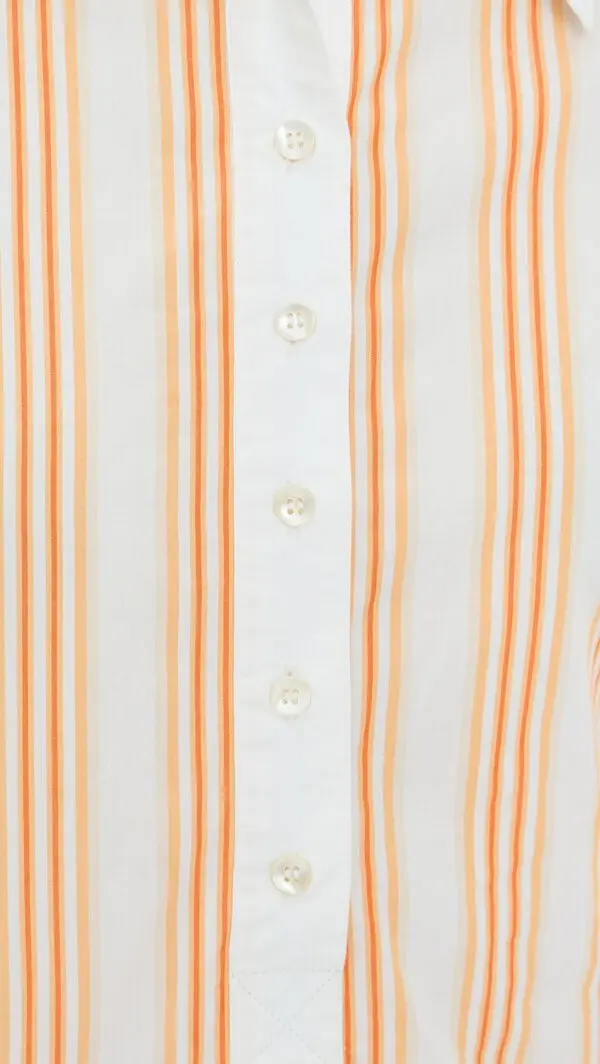 Rosie Assoulin Striped Maxi Shirt Dress