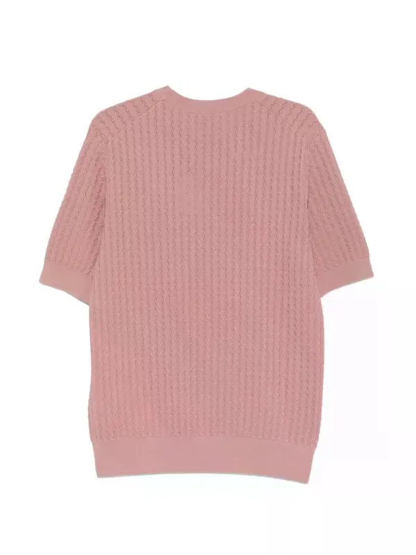 Dolce & Gabbana Cable-knit Short-sleeve Sweater